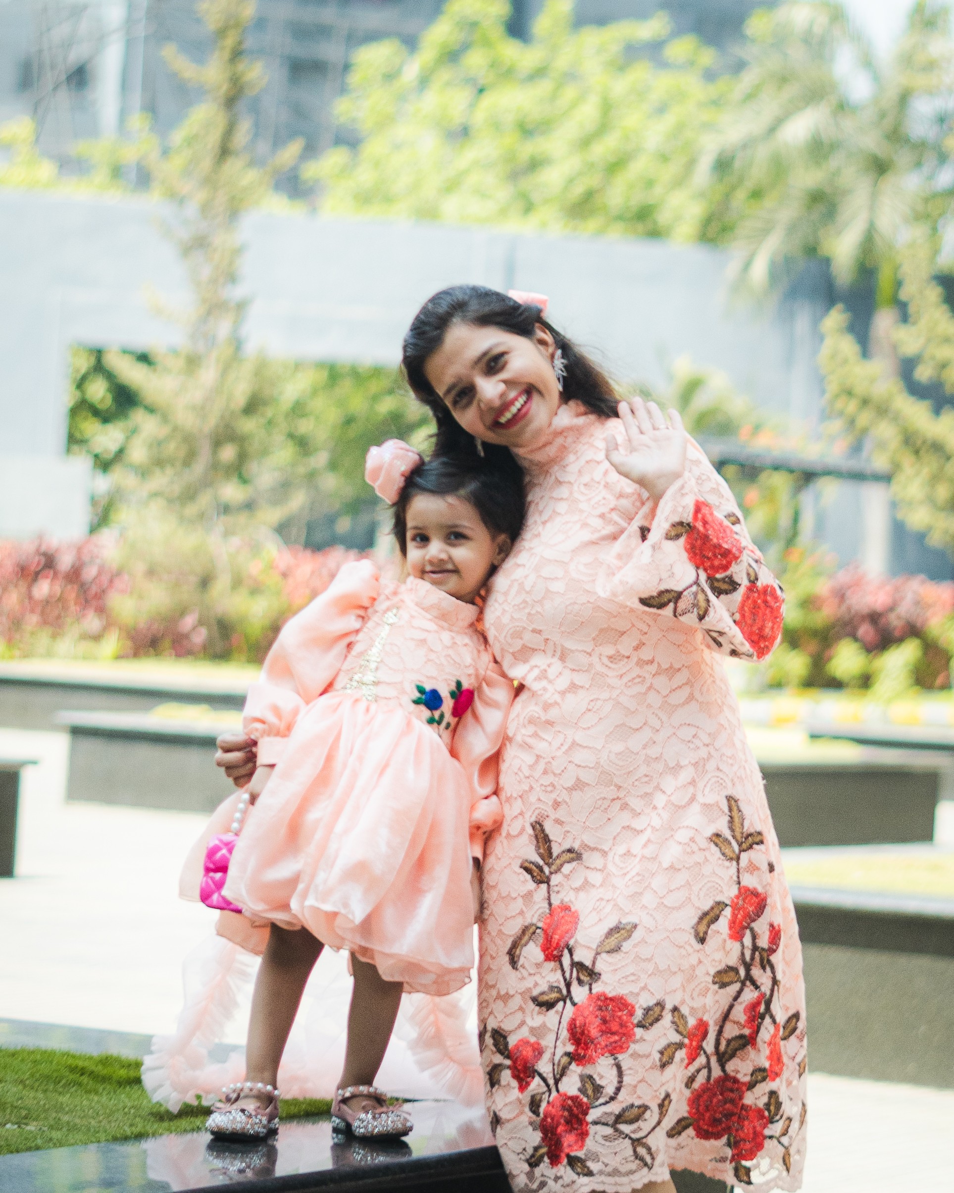 Lilac Whimsy Mother-Daughter Dress Set ? Graceful Elegance